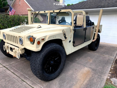 2003 Hummer H1 Wheel Offset Aggressive > 1" Outside Fender Stock ...