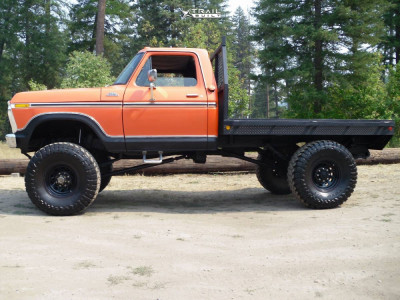 1977 Ford F-250 Wheel Offset Aggressive > 1" Outside Fender Lifted >12 ...