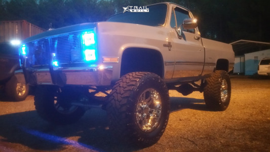 1985 Chevrolet K10 Pickup Wheel Offset Aggressive > 1" Outside Fender ...