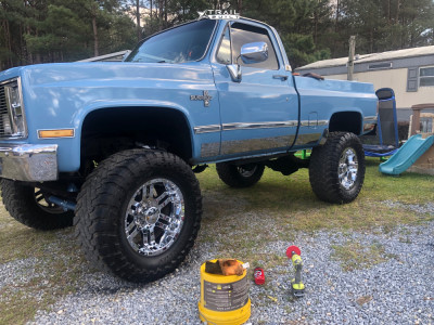 1985 Chevrolet K10 Pickup Wheel Offset Aggressive > 1" Outside Fender ...