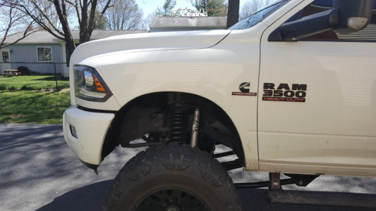 2017 Ram 3500 Wheel Offset Hella Stance >5" Suspension Lift 8 ...