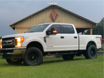 2019 Ford F-250 Wheel Offset Aggressive > 1" Outside Fender Leveling ...