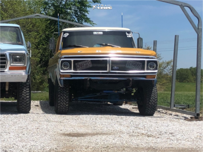 1976 Ford F-100 Wheel Offset Super Aggressive 3"-5" Suspension Lift 2.5 ...