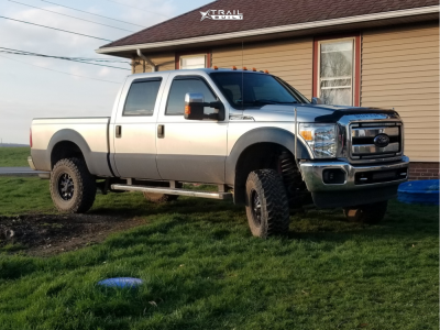 2016 Ford F-250 Super Duty Wheel Offset Aggressive > 1" Outside Fender ...