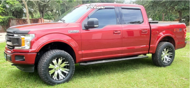 2019 Ford F-150 Wheel Offset Aggressive > 1" Outside Fender Leveling ...