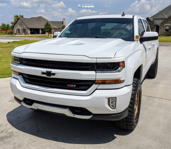 2018 Chevrolet Silverado 1500 Wheel Offset Aggressive > 1" Outside ...