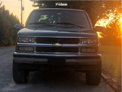 1997 Chevrolet C1500 Wheel Offset Slightly Aggressive Leveling Kit ...