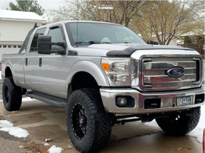 2015 Ford F-250 Wheel Offset Aggressive > 1" Outside Fender Suspension ...