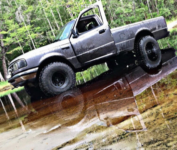 1997 Ford Ranger Wheel Offset Aggressive > 1" Outside Fender Suspension ...