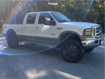 2007 Ford F-250 Wheel Offset Aggressive > 1" Outside Fender Suspension ...