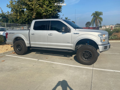 2017 Ford F-150 Wheel Offset Aggressive > 1" Outside Fender Suspension ...