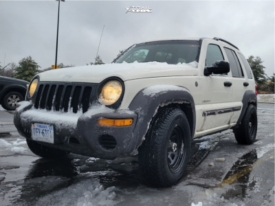 2004 Jeep Liberty Wheel Offset Aggressive > 1" Outside Fender Stock ...