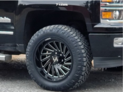 2015 Chevrolet Silverado 1500 Wheel Offset Aggressive > 1" Outside ...