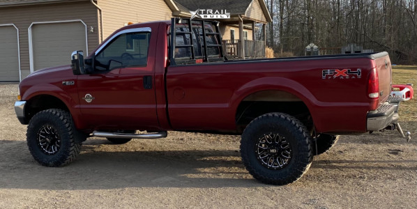 2002 Ford F-350 Super Duty Wheel Offset Slightly Aggressive Leveling ...
