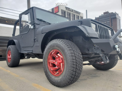 1992 Jeep Wrangler Wheel Offset Aggressive > 1" Outside Fender Stock ...
