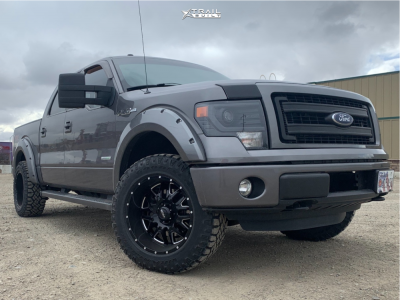 2013 Ford F-150 Wheel Offset Aggressive > 1" Outside Fender Leveling ...