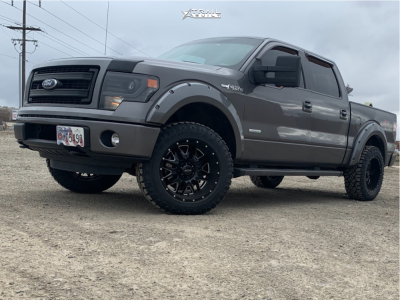 2013 Ford F-150 Wheel Offset Aggressive > 1" Outside Fender Leveling ...