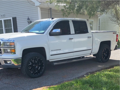 2014 Chevrolet Silverado 1500 Wheel Offset Aggressive > 1" Outside ...