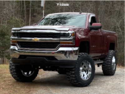 2017 Chevrolet Silverado 1500 Wheel Offset Aggressive > 1" Outside ...