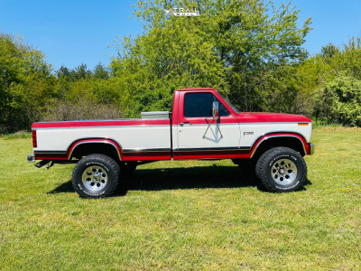 1984 Ford F-250 Wheel Offset Aggressive > 1" Outside Fender Suspension ...
