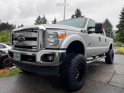 2015 Ford F-250 Super Duty Wheel Offset Aggressive > 1" Outside Fender ...
