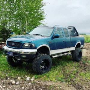 2000 Ford F-150 Wheel Offset Super Aggressive 3"-5" Suspension Lift 6 ...