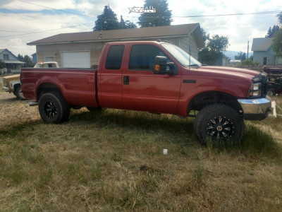 2000 Ford F-250 Super Duty Wheel Offset Aggressive > 1" Outside Fender ...