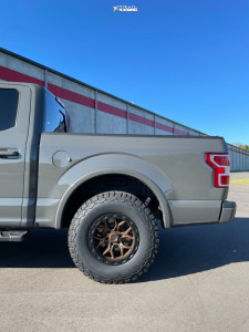 2018 Ford F-150 Wheel Offset Slightly Aggressive Leveling Kit | 1874044 ...