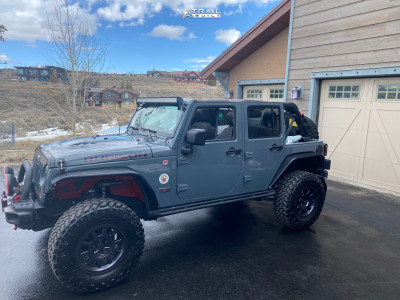 2013 Jeep Wrangler Wheel Offset Slightly Aggressive Suspension Lift 3 ...