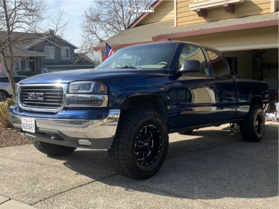 2001 GMC Sierra 1500 Wheel Offset Aggressive > 1" Outside Fender ...