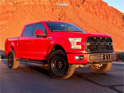 2015 Ford F-150 Wheel Offset Aggressive > 1" Outside Fender Leveling ...