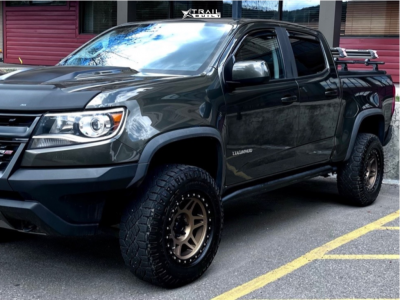 2018 Chevrolet Colorado Wheel Offset Aggressive > 1" Outside Fender ...