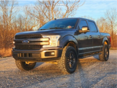 2019 Ford F-150 Wheel Offset Aggressive > 1" Outside Fender Leveling ...