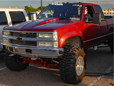 1993 Chevrolet K3500 Wheel Offset Hella Stance >5" Suspension Lift 6 ...