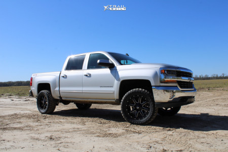 2016 Chevrolet Silverado 1500 Wheel Offset Aggressive > 1" Outside ...