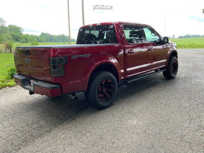 2018 Ford F-150 Wheel Offset Aggressive > 1" Outside Fender Leveling ...