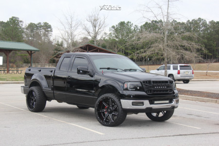 2004 Ford F-150 Wheel Offset Super Aggressive 3"-5" Suspension Lift 2.5 ...