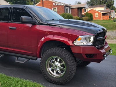 2013 Ram 1500 Wheel Offset Aggressive > 1" Outside Fender Suspension ...