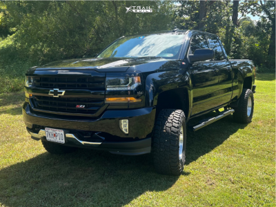 2016 Chevrolet Silverado 1500 Wheel Offset Aggressive > 1" Outside ...