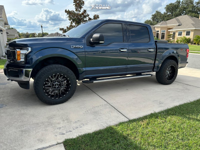 2018 Ford F-150 Wheel Offset Aggressive > 1" Outside Fender Leveling ...