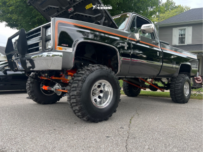 1986 Chevrolet K10 Wheel Offset Aggressive > 1" Outside Fender ...