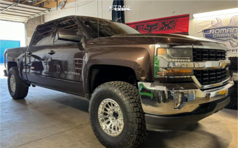 2016 Chevrolet Silverado 1500 Wheel Offset Aggressive > 1" Outside ...