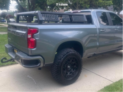 2019 Chevrolet Silverado 1500 Wheel Offset Aggressive > 1" Outside ...