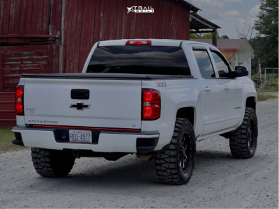 2018 Chevrolet Silverado 1500 Wheel Offset Aggressive > 1" Outside ...