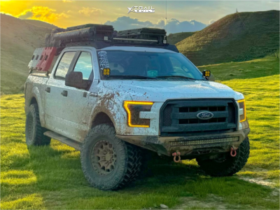 2016 Ford F-150 Wheel Offset Aggressive > 1" Outside Fender Suspension ...