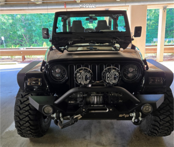 2004 Jeep TJ Wheel Offset Slightly Aggressive Suspension Lift 2.5 ...
