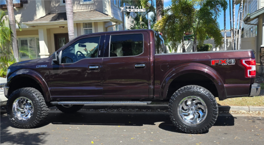 2019 Ford F-150 Wheel Offset Super Aggressive 3"-5" Suspension Lift 6 ...