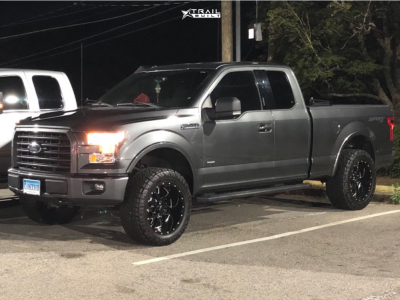 2015 Ford F-150 Wheel Offset Aggressive > 1" Outside Fender Leveling ...