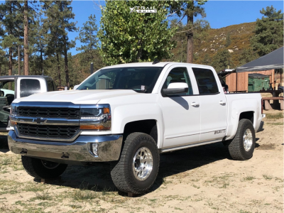 2017 Chevrolet Silverado 1500 Wheel Offset Slightly Aggressive Leveling ...