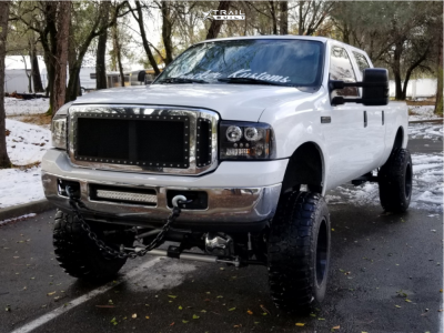2007 Ford F-250 Super Duty Wheel Offset Aggressive > 1" Outside Fender ...